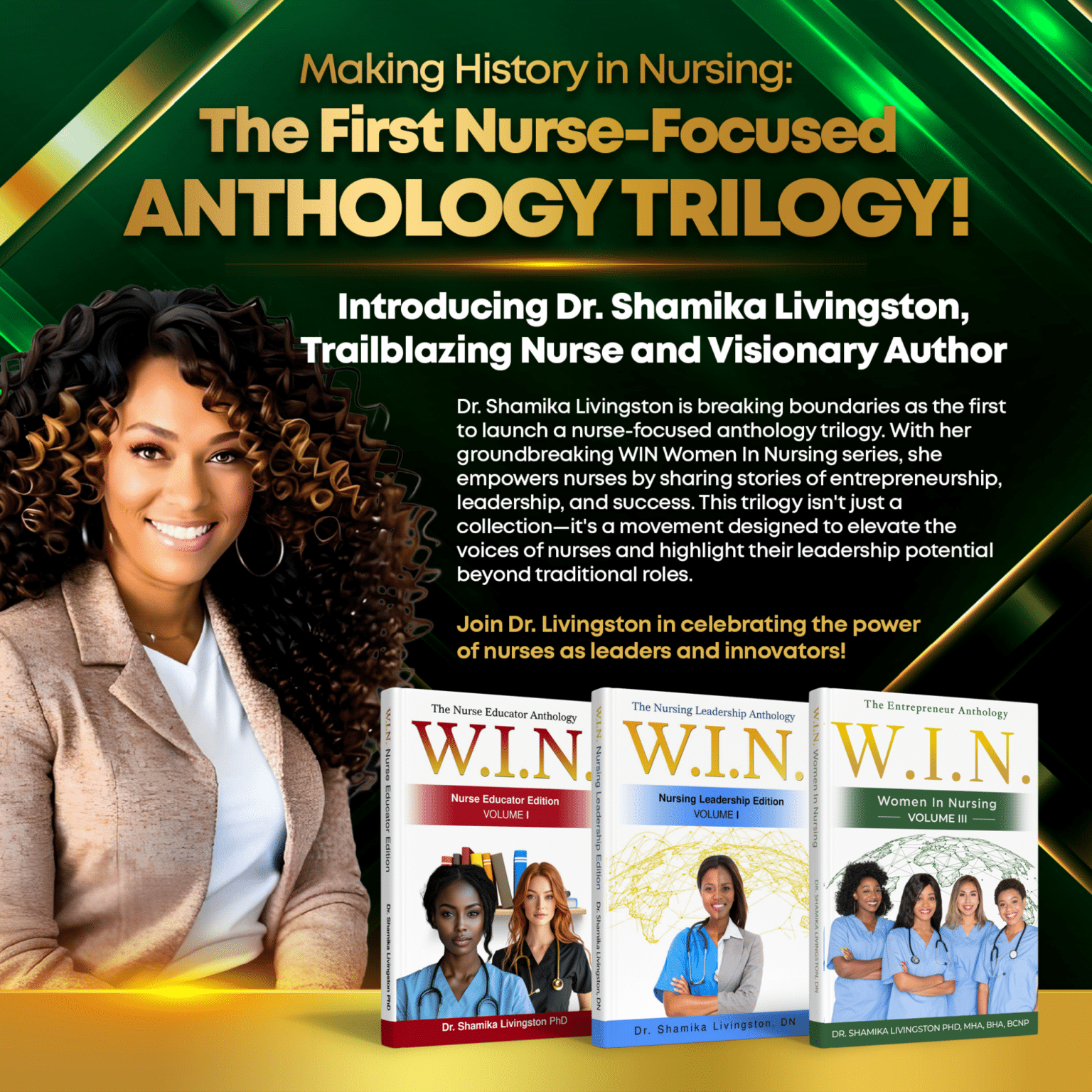 WIN Women In Nursing: The Entrepreneur Anthology Volume II Launches on ...